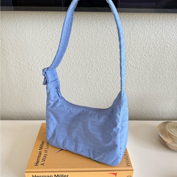 BAGGU | Bags | Baggu Cornflower Blue Nylon Womens Shoulder Bag | Poshmark